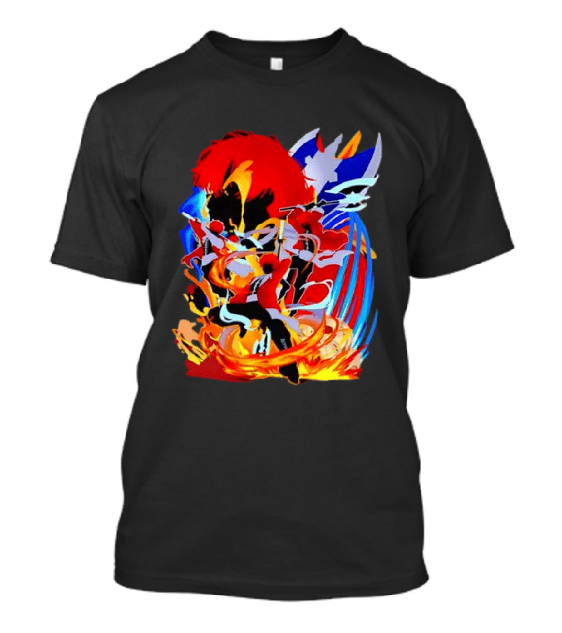 Stark Frieren Beyond Journey's End Anime Dynamic Colorful Scene T-Shirt