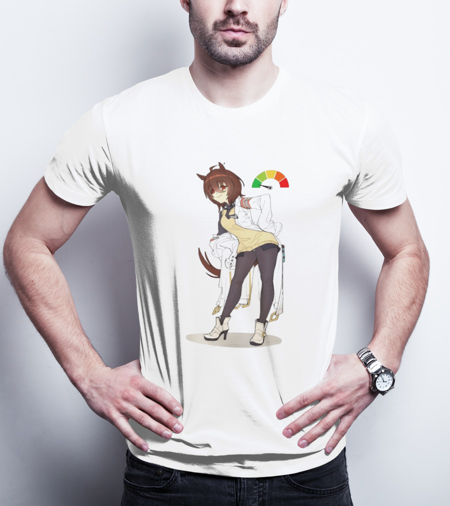 Agnes Tachyon Anime Rainbow Cortisol Gauge Meme T-Shirt