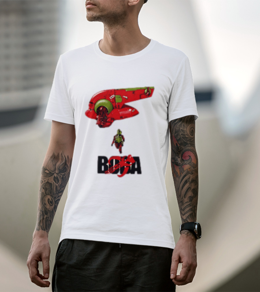 Bobakira Star Wars Boba Fett Mashup Slave I Spaceship And Armor T-Shirt