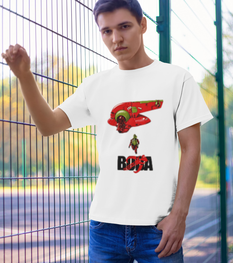 Bobakira Star Wars Boba Fett Mashup Slave I Spaceship And Armor T-Shirt