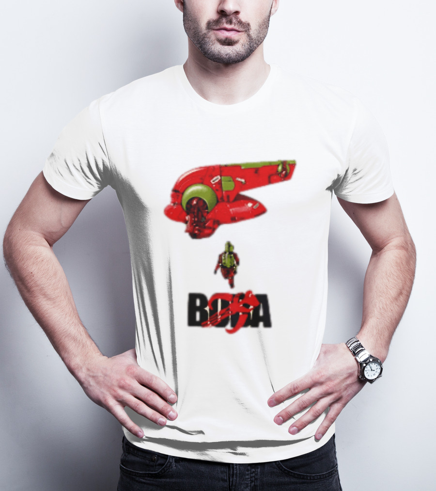 Bobakira Star Wars Boba Fett Mashup Slave I Spaceship And Armor T-Shirt
