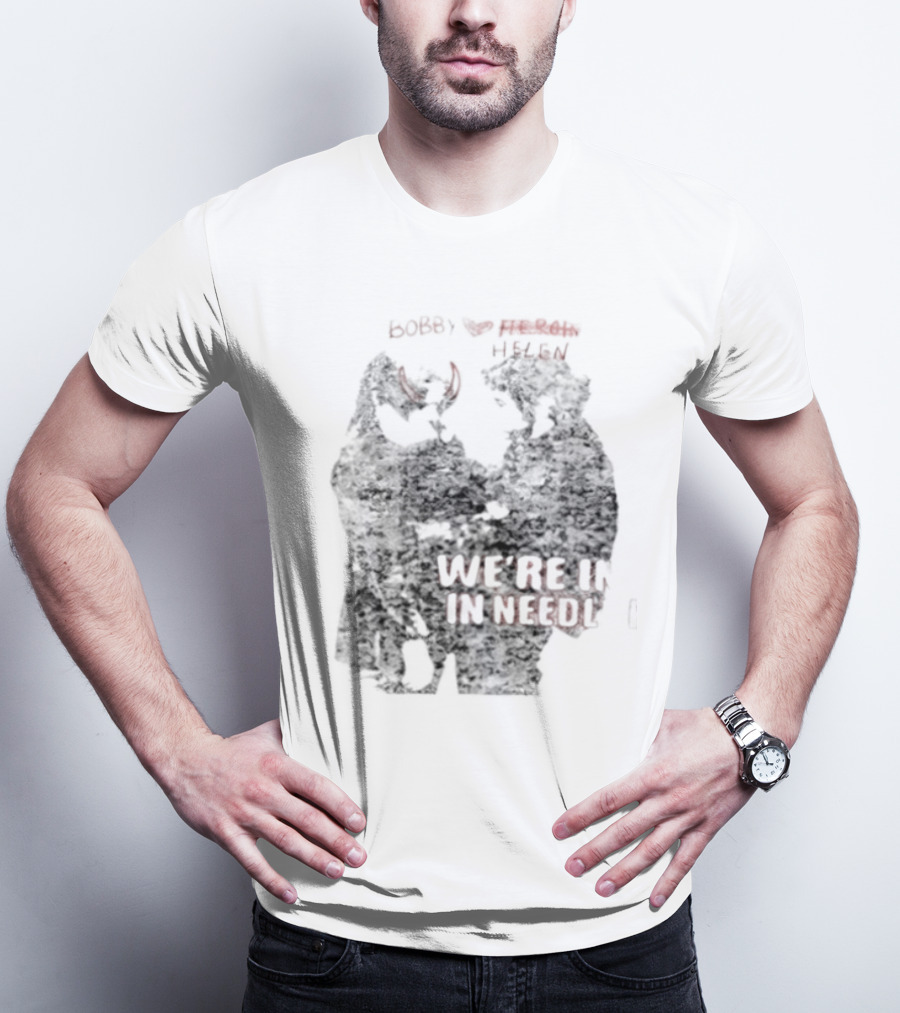 Bobby Helen We're In Love In Needle Park Freddie Frances Bootleg Devil Horns T-Shirt