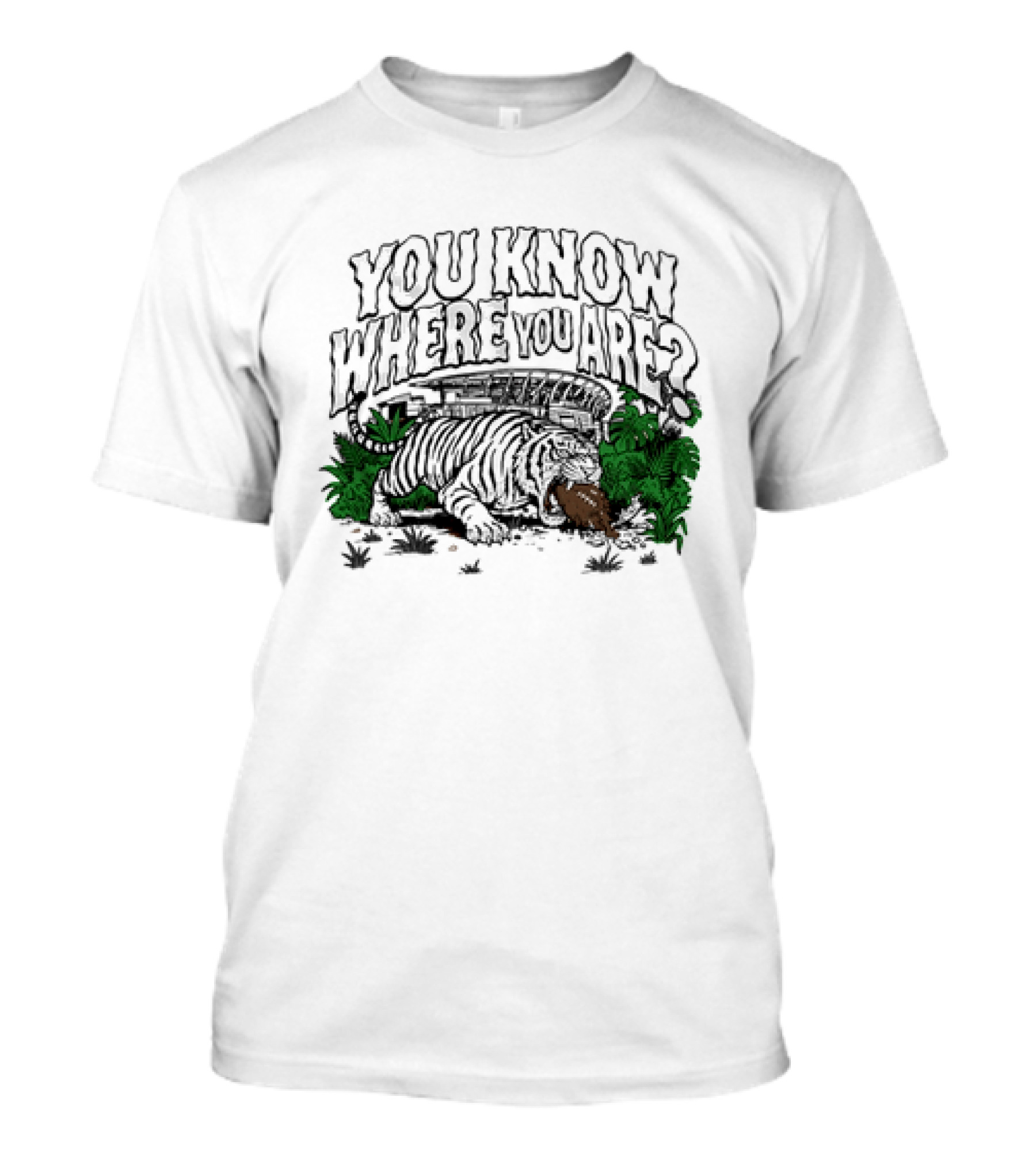Cincinnati Bengals Tiger You Know Where You Are Jungle T-Shirt