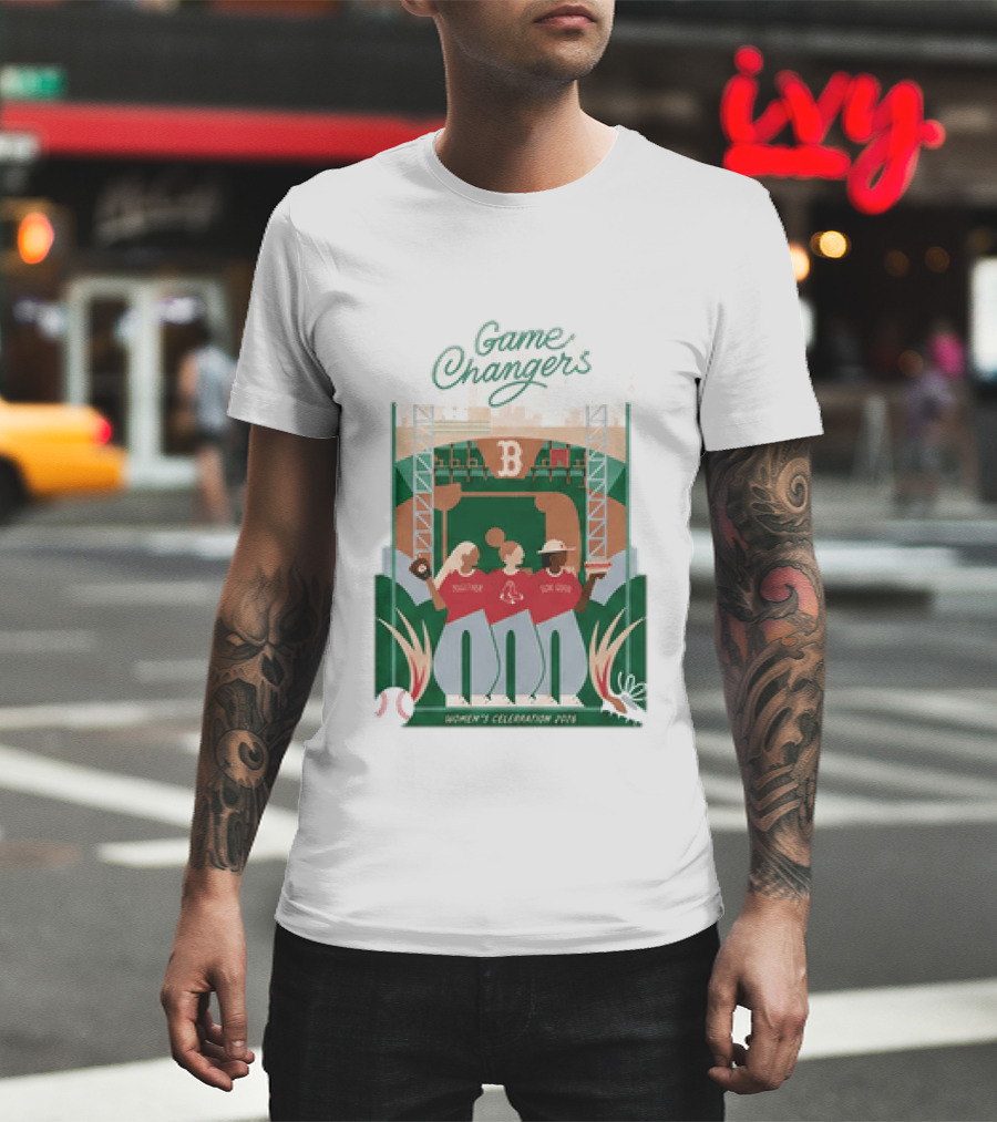 Game Changers Red Sox 2026 Women's Celebration Event Boston Fenway Park T-Shirt