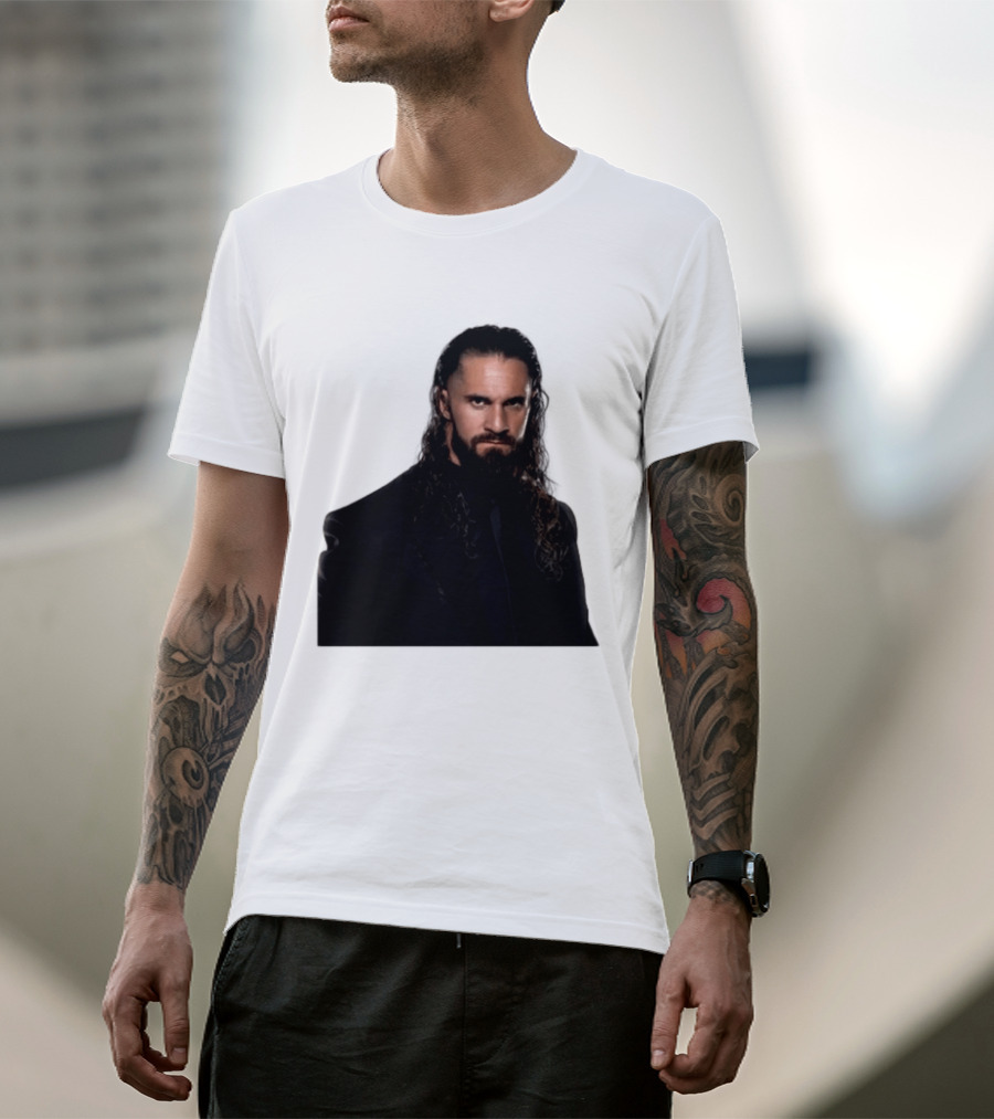 Seth Rollins Has A New Render Intense Gaze And Long Hair T-Shirt