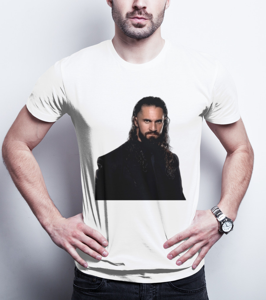 Seth Rollins Has A New Render Intense Gaze And Long Hair T-Shirt