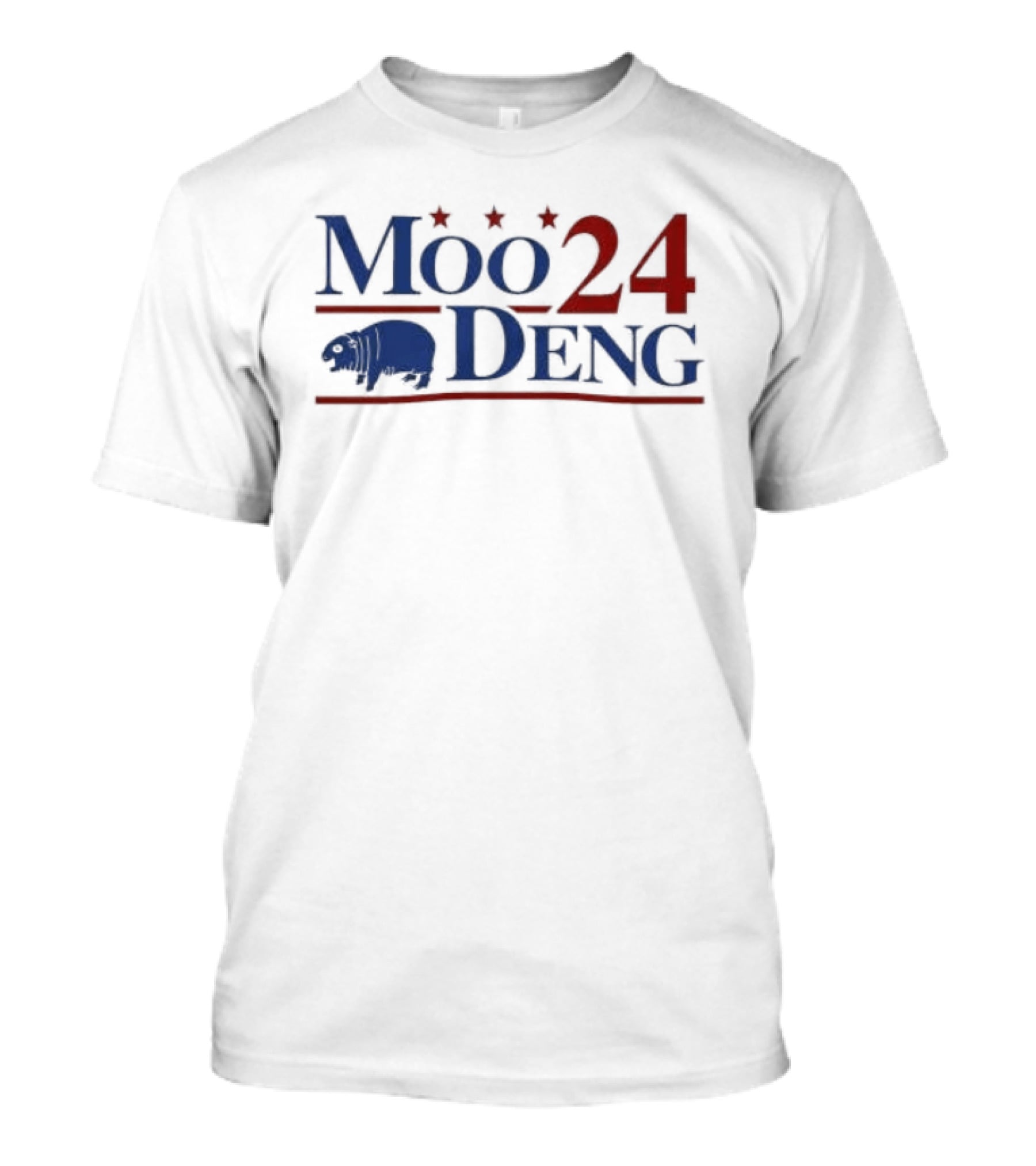 Moo 24 Deng Election Cover Buffalo Icon Stars T-Shirt