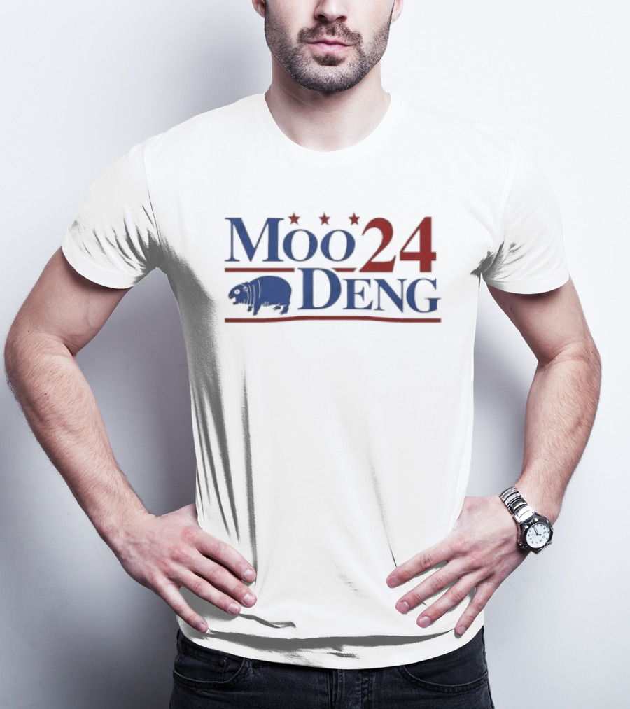 Moo 24 Deng Election Cover Buffalo Icon Stars T-Shirt
