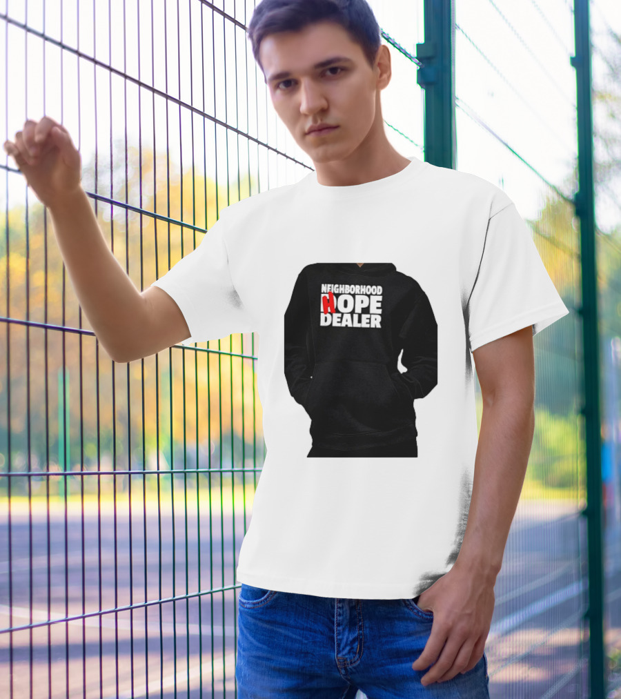 Neighborhood Hope Dealer Bold Red And White T-Shirt