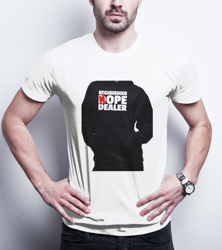 Neighborhood Hope Dealer Bold Red And White T-Shirt