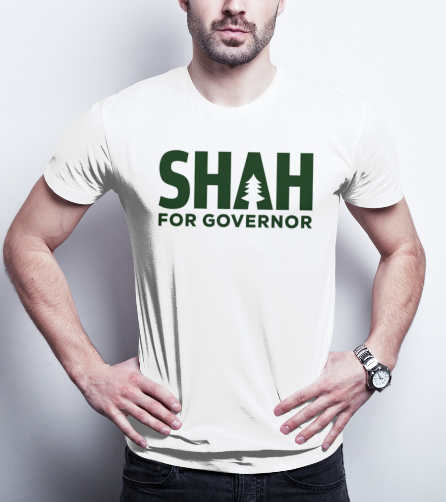 SHAH For Governor 2026 Tree T-Shirt