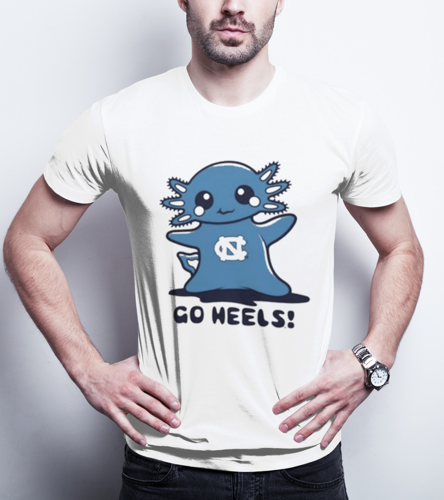 UNC Axolotl Go Heels Cute College Sports T-Shirt