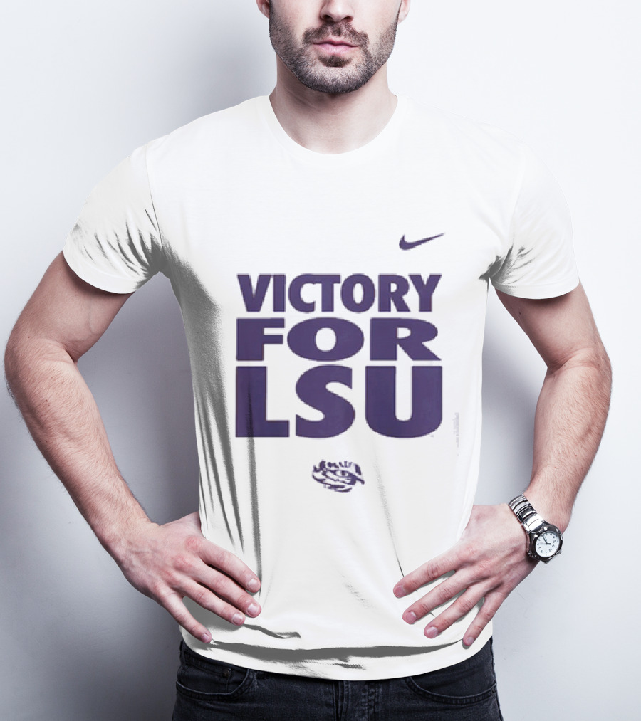Victory For LSU Nike Tigers T-Shirt