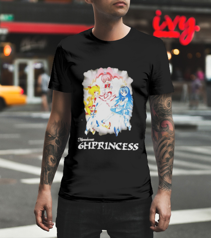 Mononoke 6HPPrincess Anime Characters Colorful Trio T-Shirt
