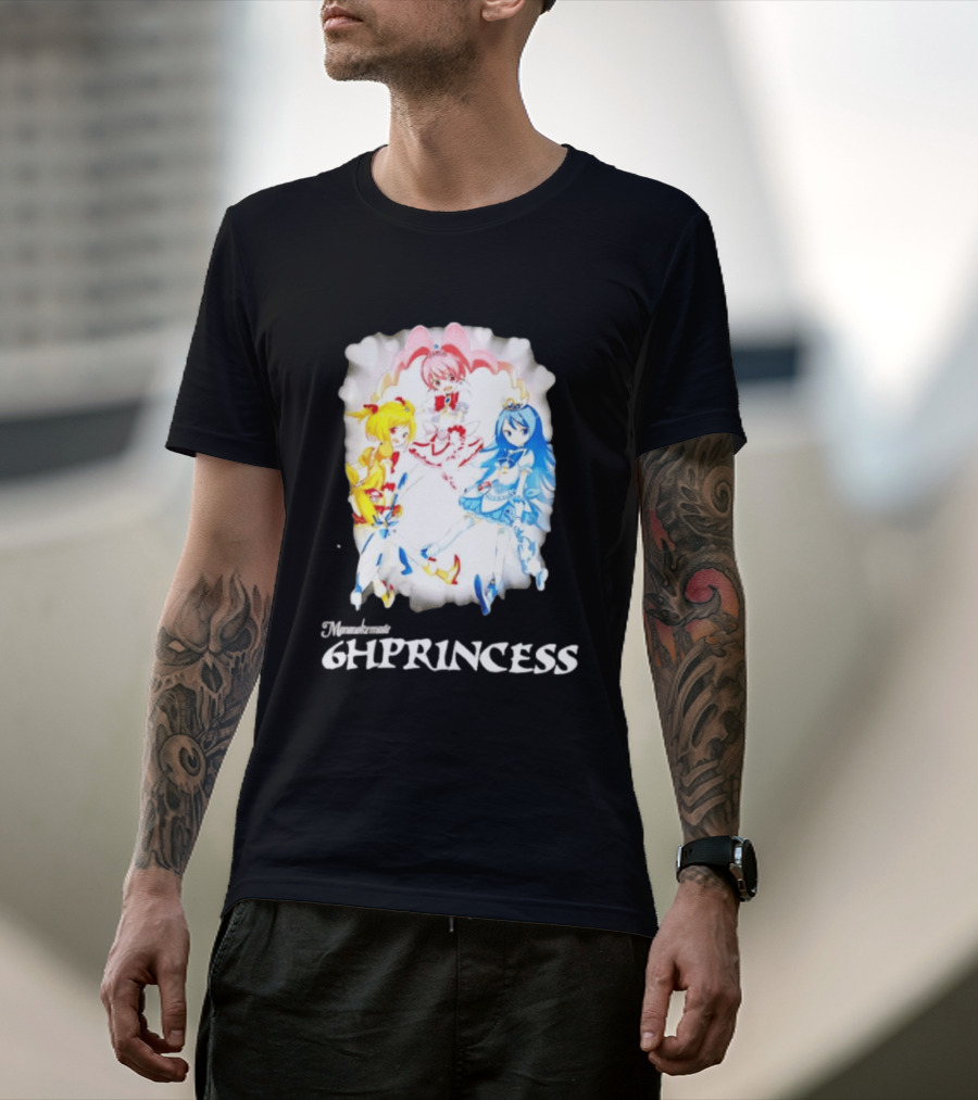 Mononoke 6HPPrincess Anime Characters Colorful Trio T-Shirt