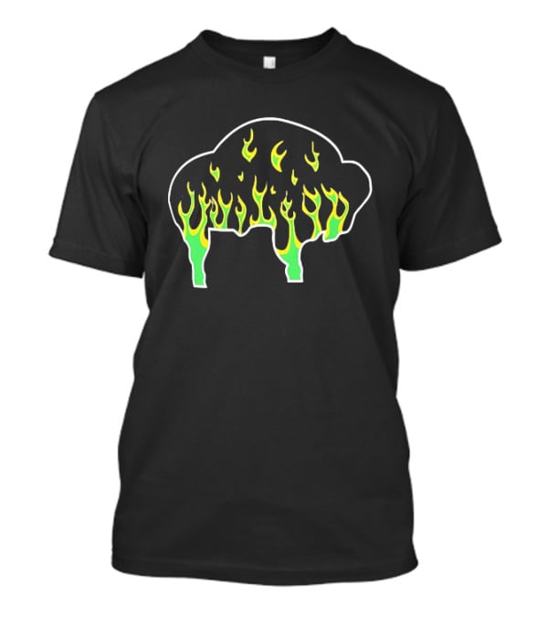 Buffalo Flaming Buffalo Fire T-Shirt