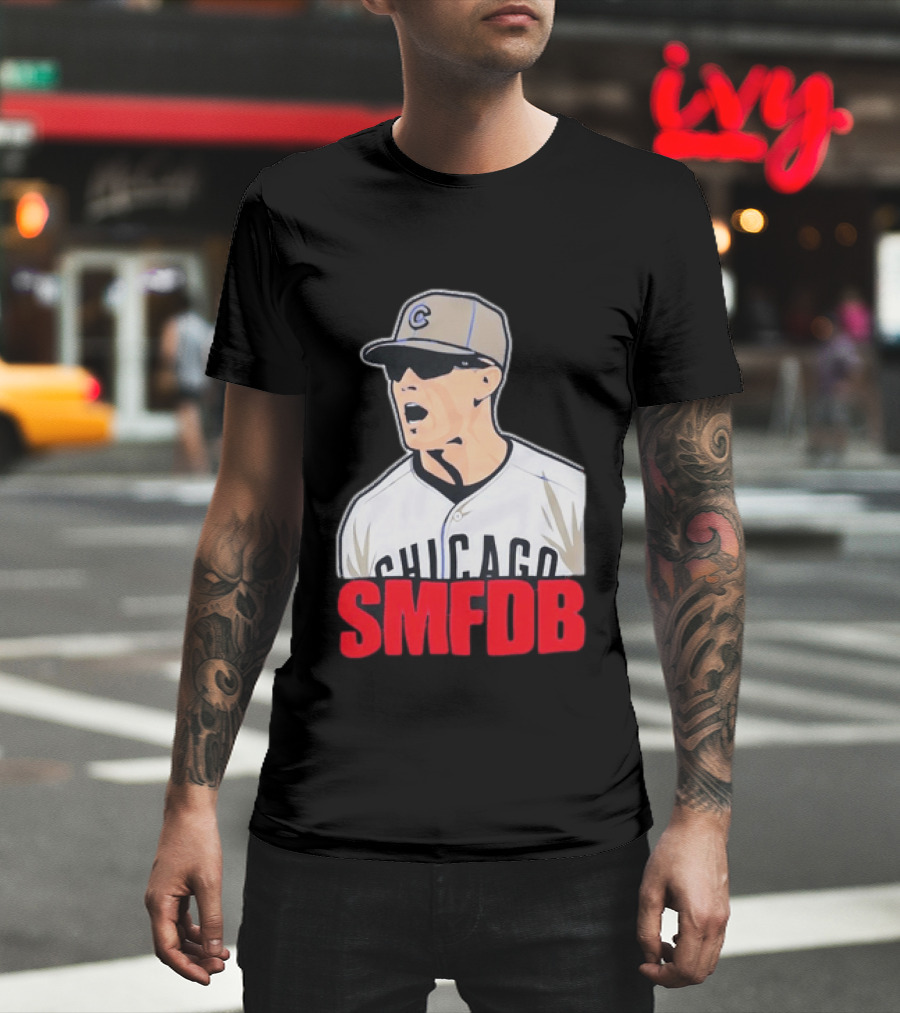 Chicago Cubs SMFDB Manager Yelling Iconic Baseball Team Fan T-Shirt