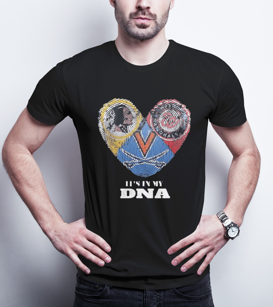 Virginia Cavaliers It's In My DNA Unique Fingerprint T-Shirt