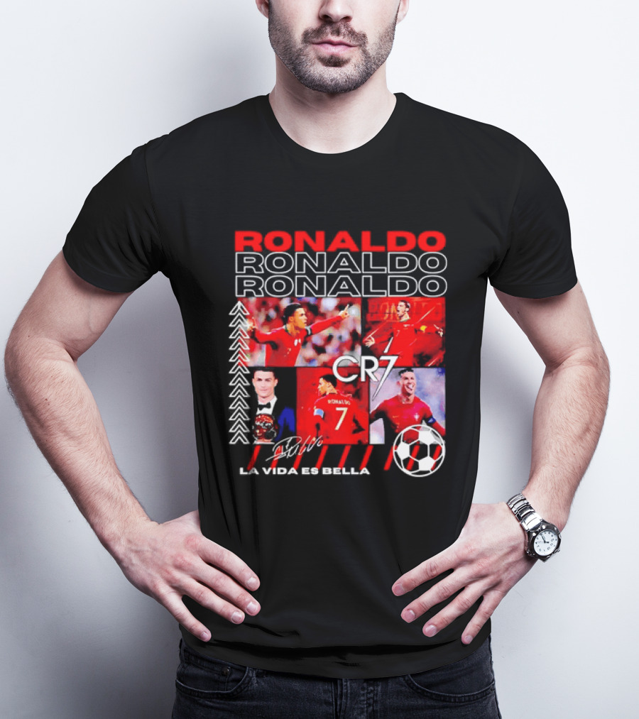 Ronaldo CR7 Portugal La Vida Es Bella T-Shirt