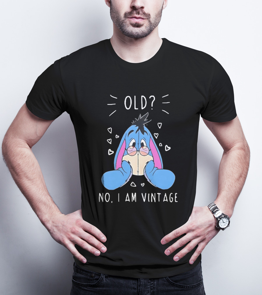 Old No I Am Vintage Disney Eeyore Wearing Glasses T-Shirt