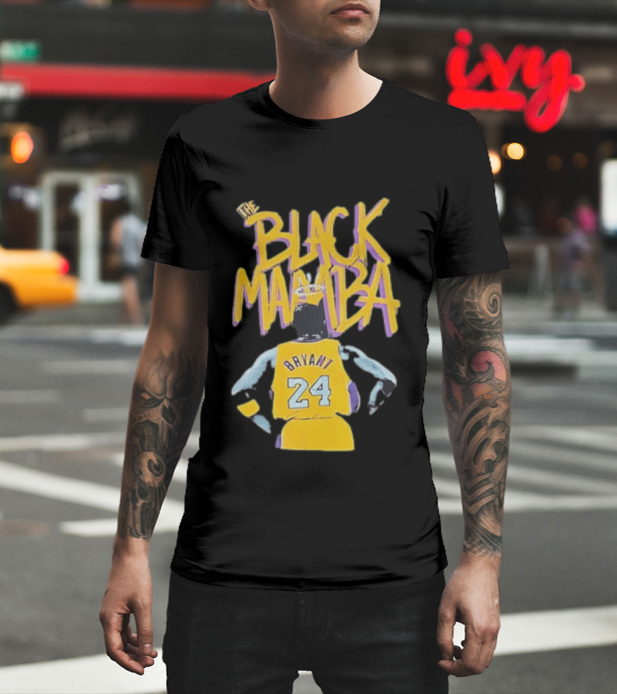 The Black Mamba Bryant 24 Los Angeles Lakers T-Shirt