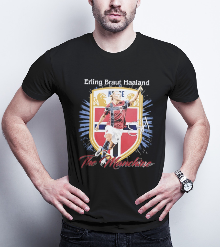 Erling Braut Haaland Norway National Team The Manchine Norway T-Shirt