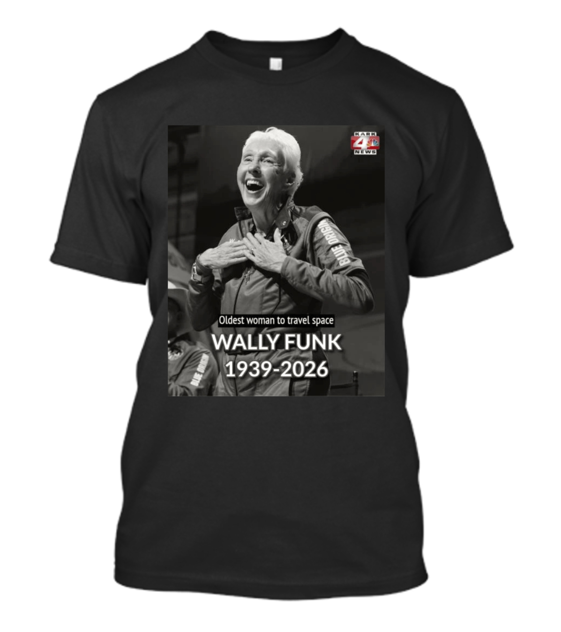 Wally Funk 1939 2026 Oldest Woman To Travel Space Blue Origin T-Shirt