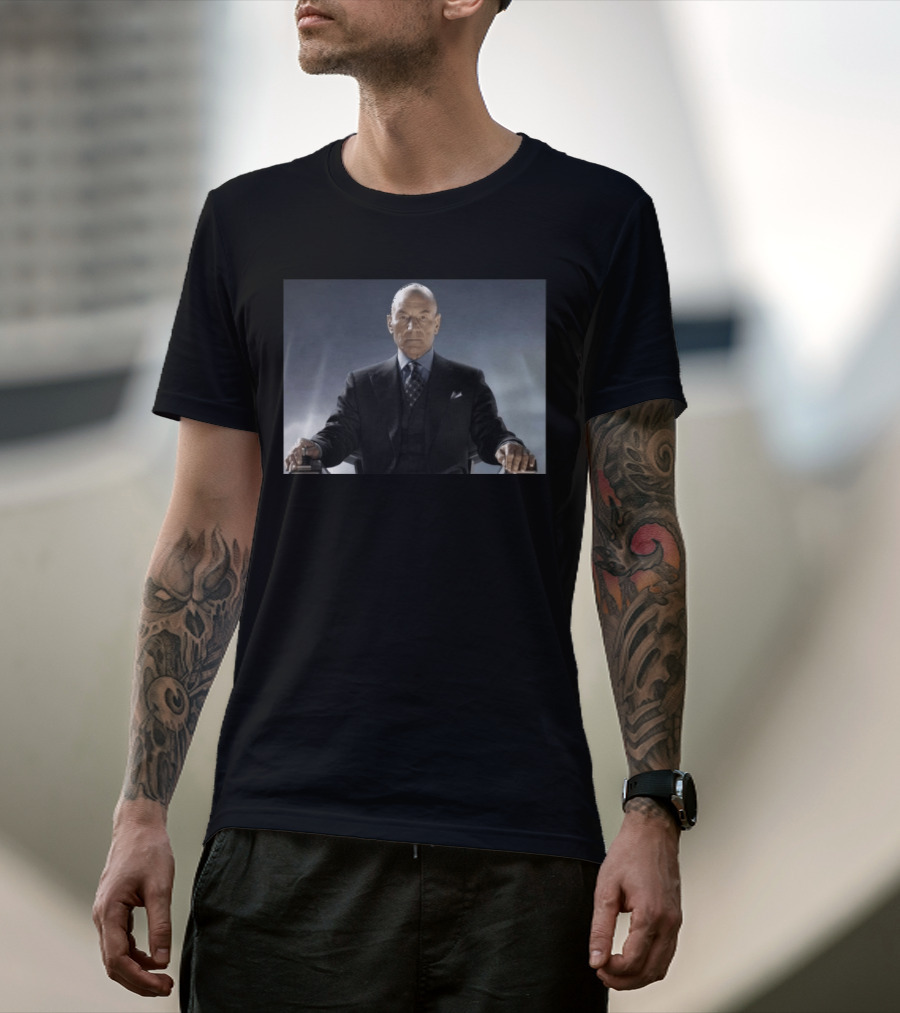 Patrick Stewart Never Retires Iconic Star Role Suit Image T-Shirt