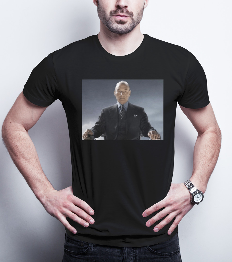 Patrick Stewart Never Retires Iconic Star Role Suit Image T-Shirt