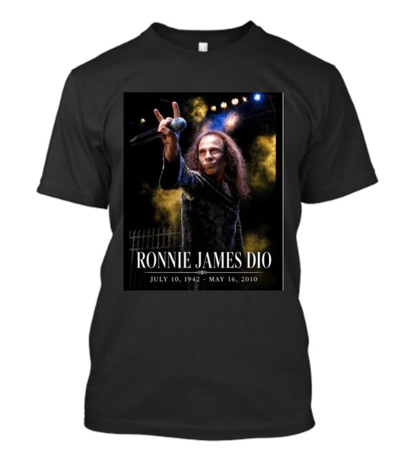 Ronnie James Dio Rock Legend July 10 1942 May 16 2010 T-Shirt