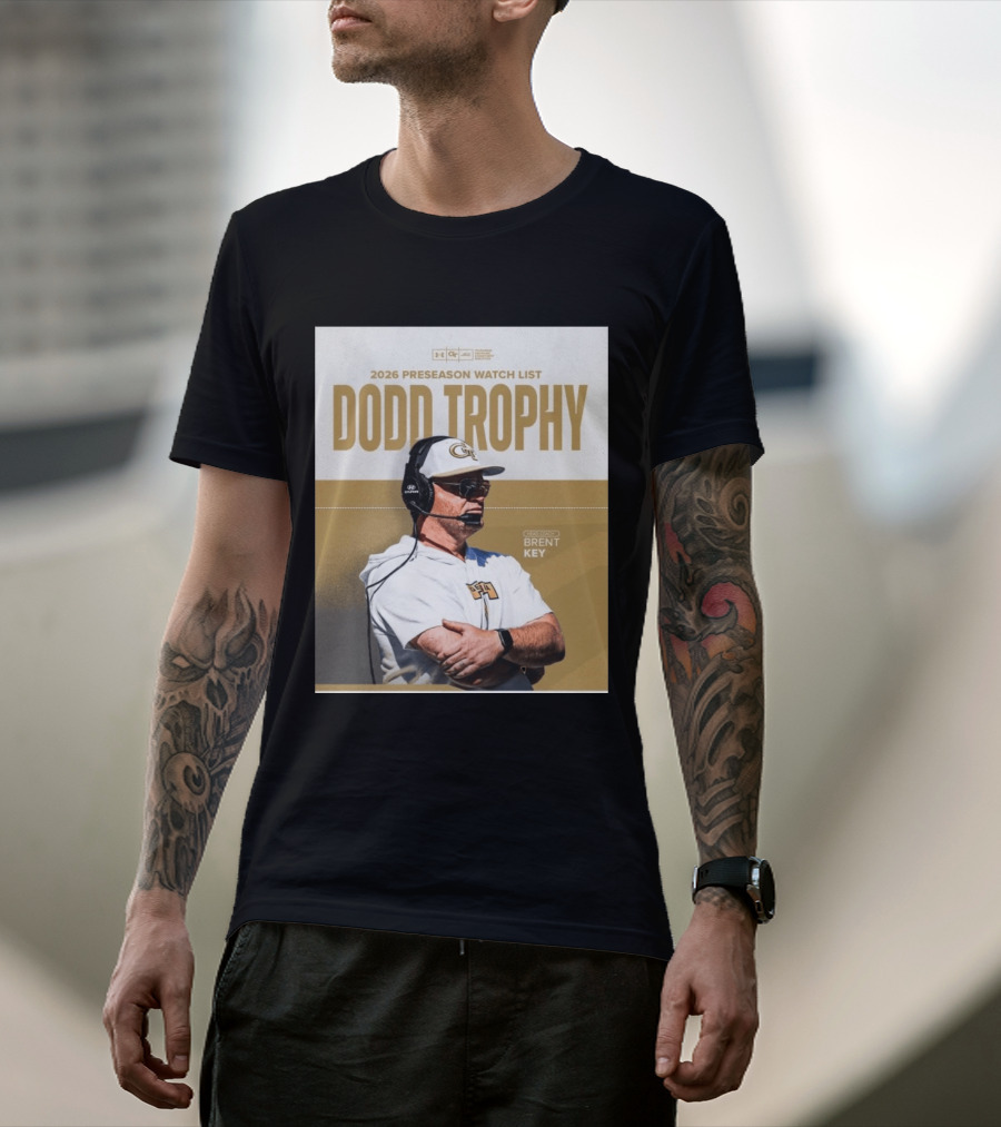 2026 Preseason List Dodd Trophy Head Coach Brent Key T-Shirt