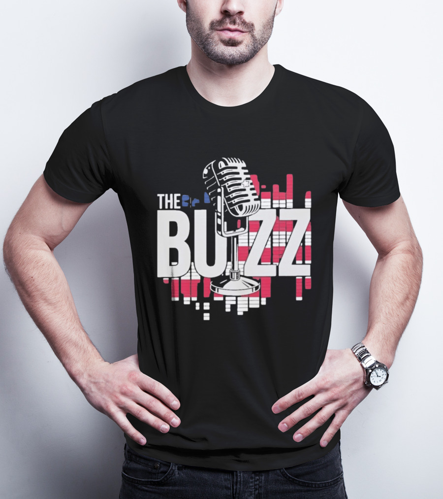 Podcast The Buzz Microphone T-Shirt