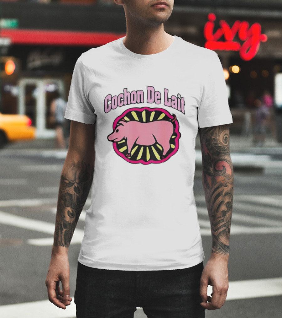 Cochon De Lait Pig Meat Culinary Food Festival Barbecue BBQ T-Shirt