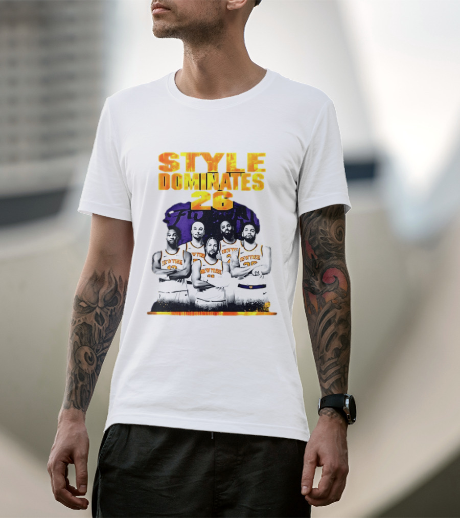 New York Knicks Basketball Style Dominates 26 T-Shirt