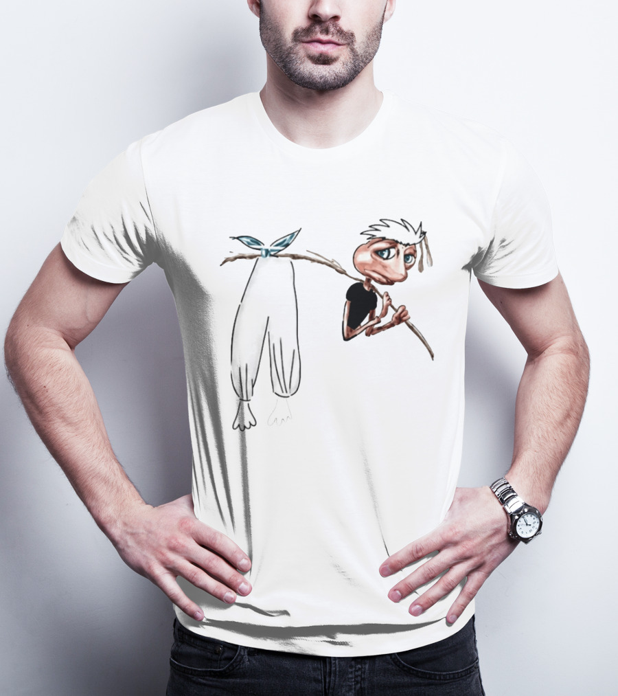 Go Jo Joe Biden Hobo Cartoon Character With Bindle And Pants T-Shirt