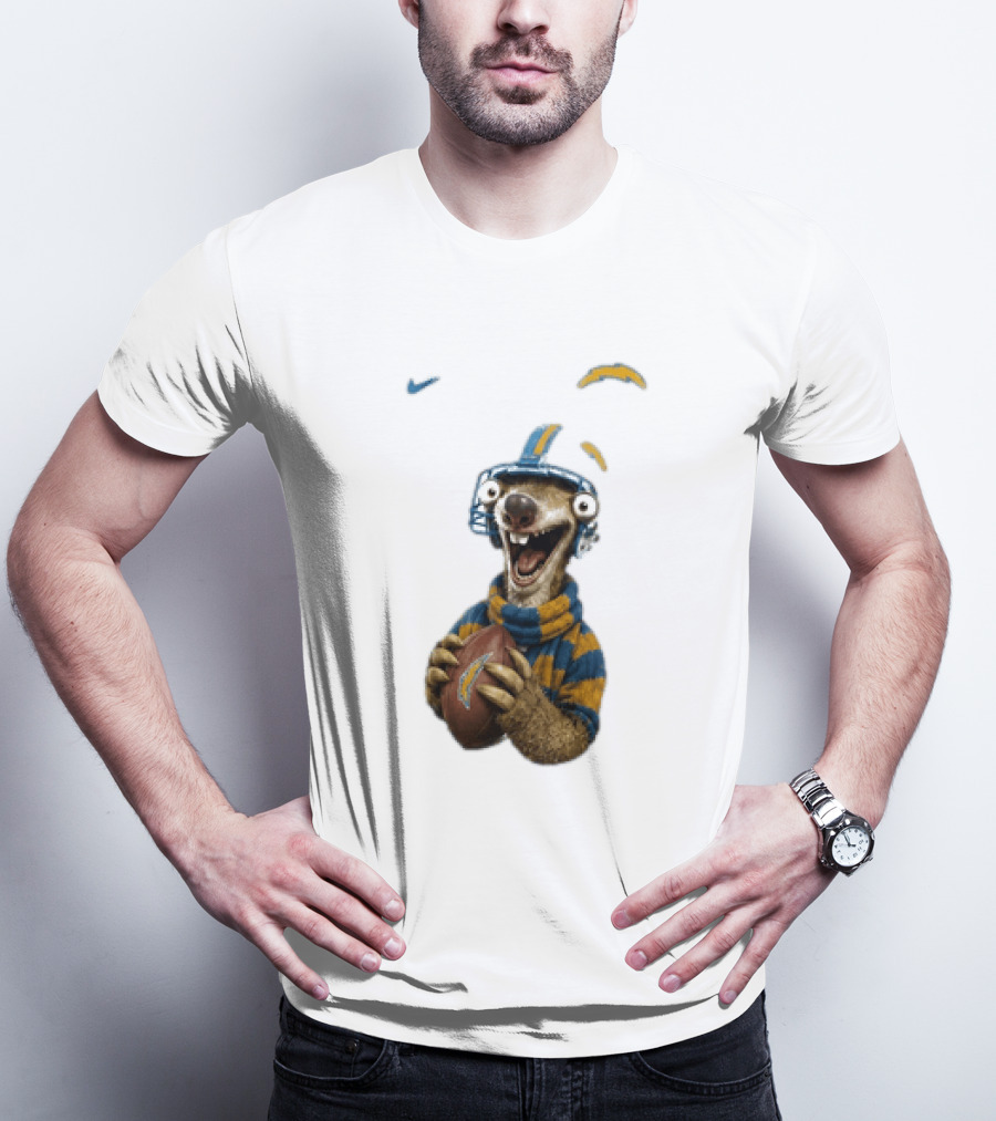 Sid Ice Age Los Angeles Chargers Football Fan Gear T-Shirt
