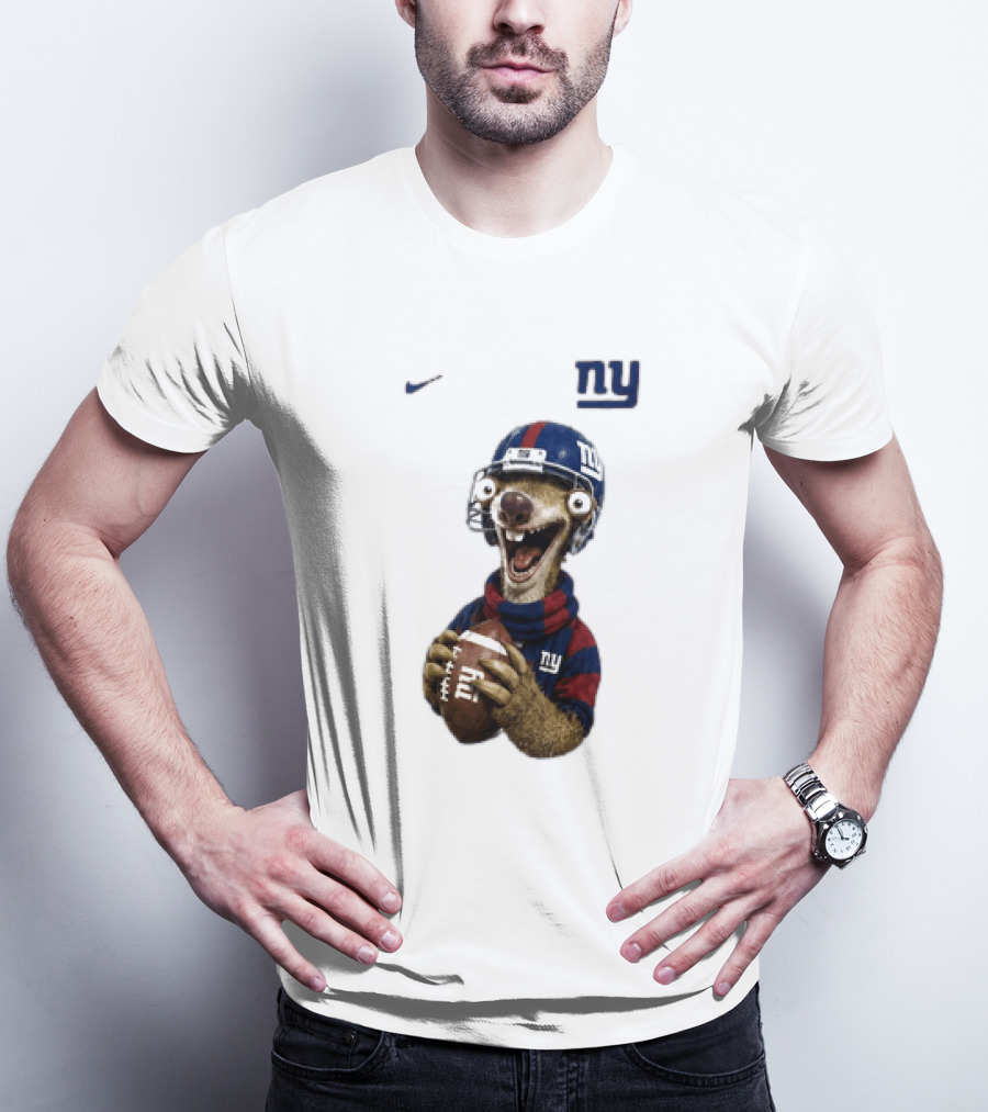 Sid The Sloth New York Giants Football NFL Fan Gear T-Shirt