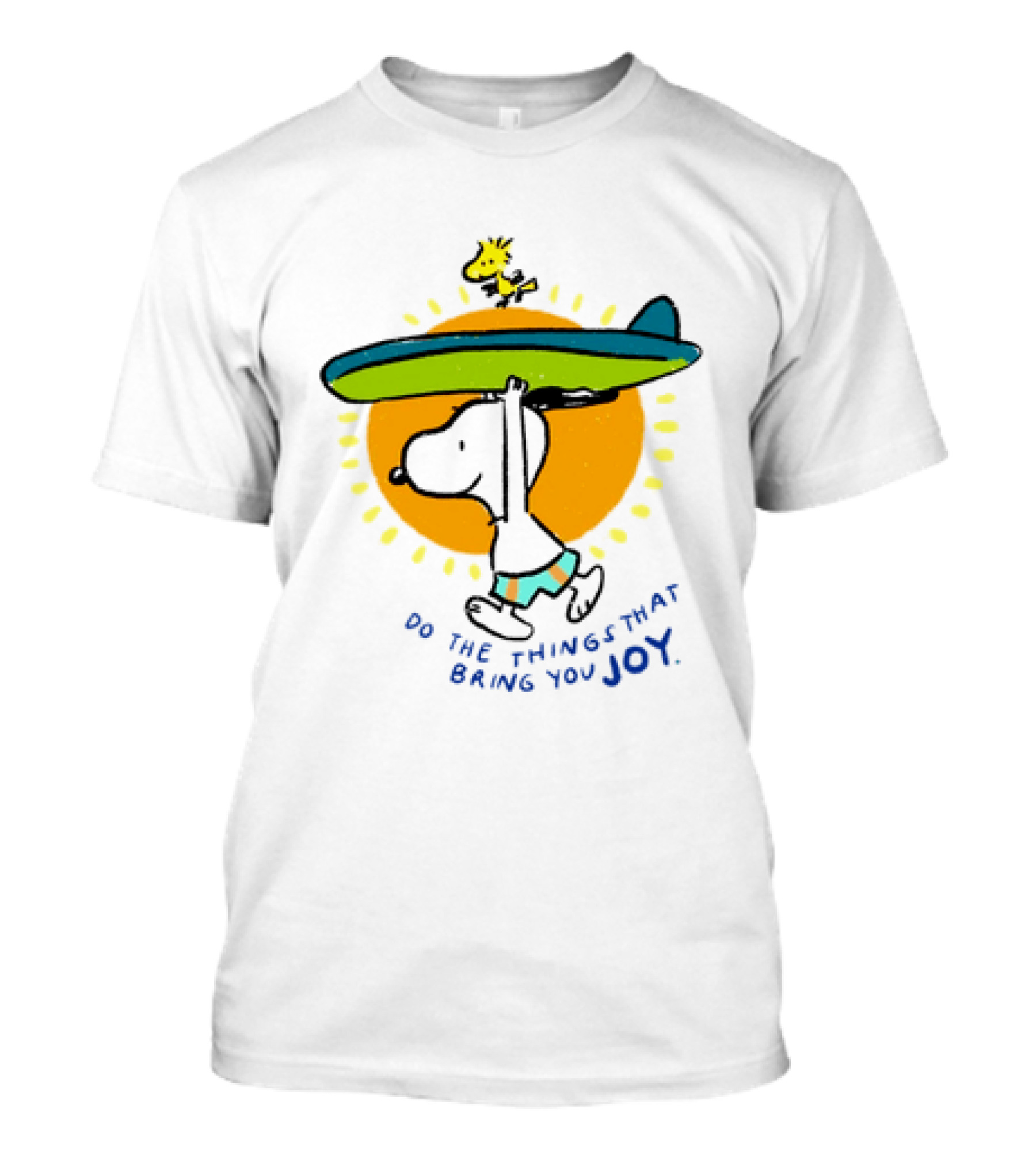 Snoopy And Woodstock Surfing Do The Things That Bring You Joy T-Shirt