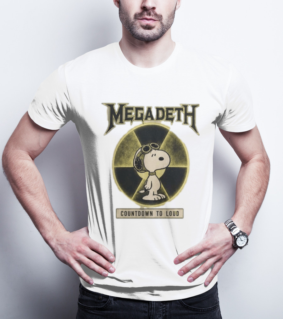 Snoopy MEgadeth Countdown To Loud T-Shirt