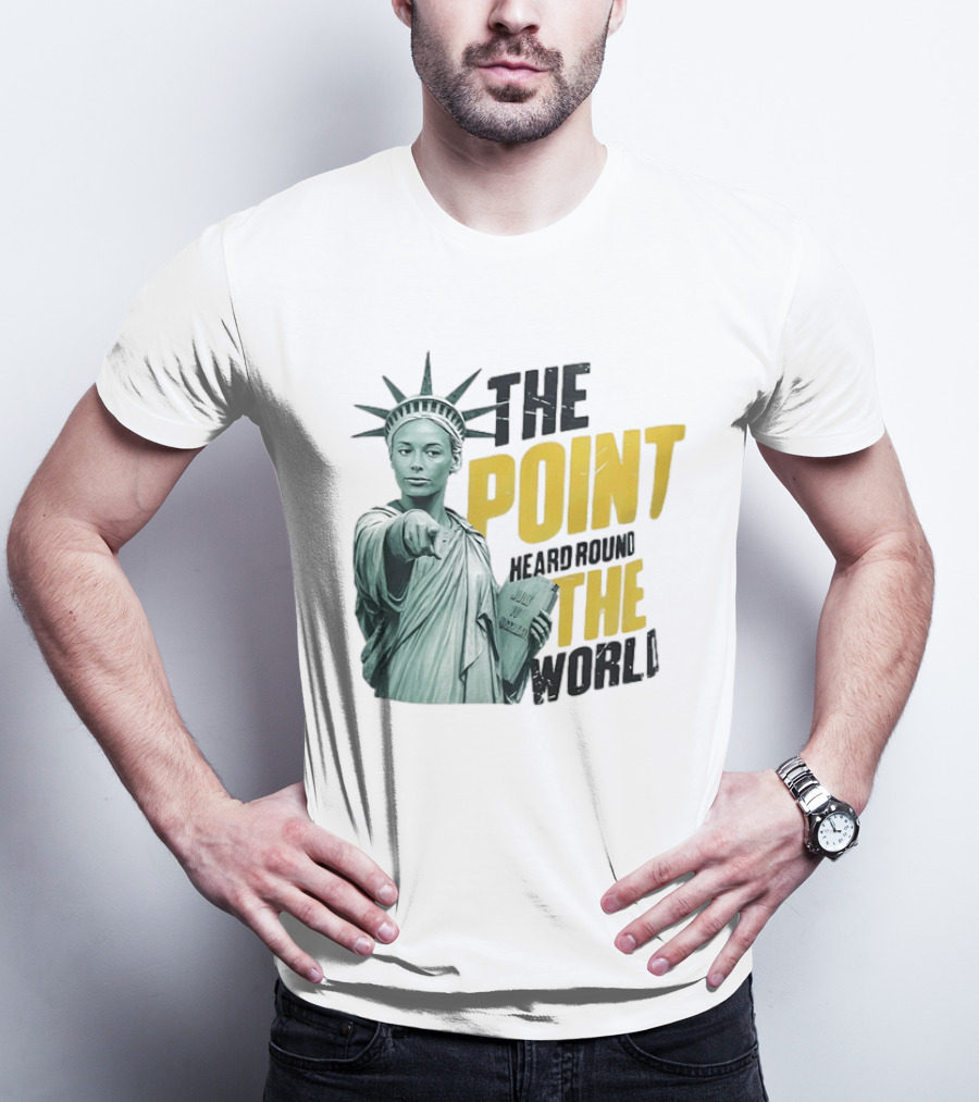 The Point Heard Round The World Statue Of Liberty Sophie Cunningham Indiana Fever T-Shirt