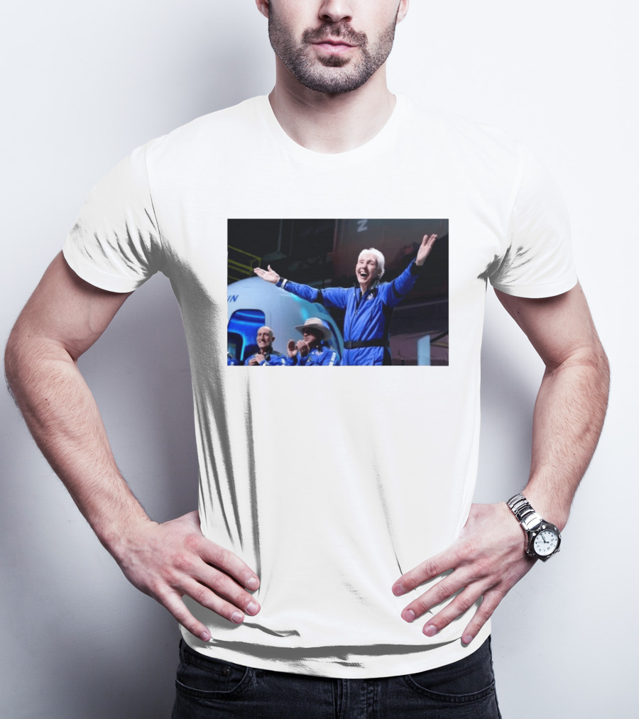 Wally Funk Age Record Space Travel Blue Origin Crew Celebration T-Shirt