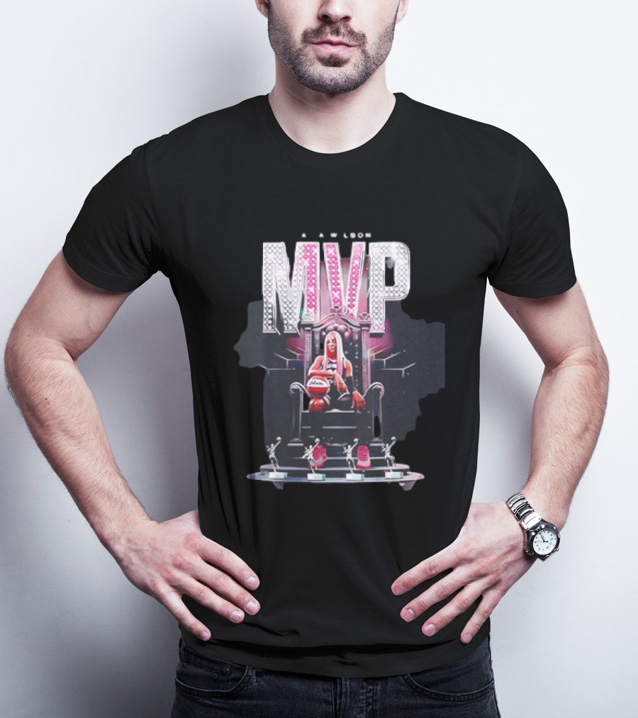A'ja Wilson MVP Throne Las Vegas Aces Basketball Trophy T-Shirt