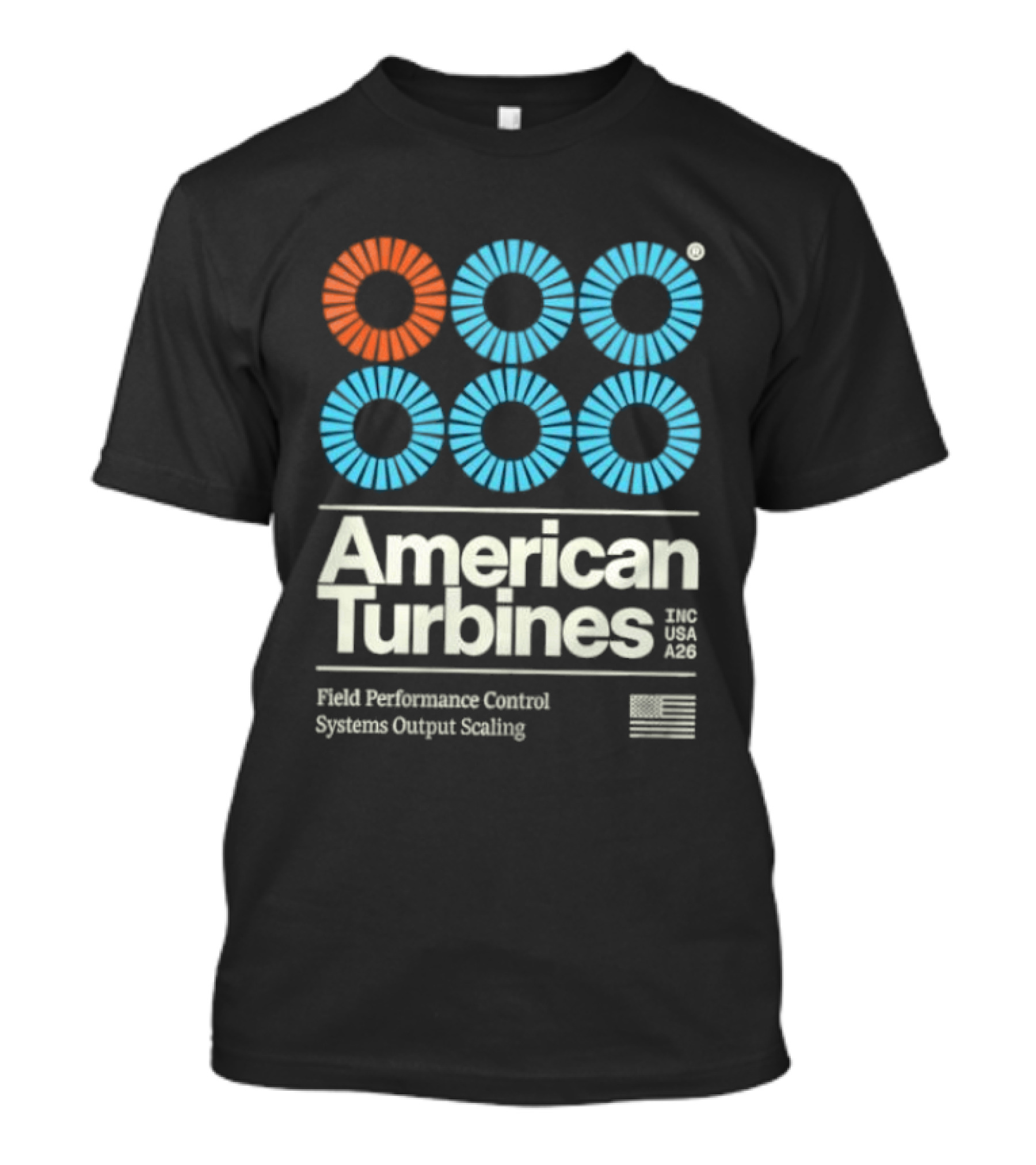 American Turbines Inc USA A26 Field Performance Control Systems Output Scaling T-Shirt