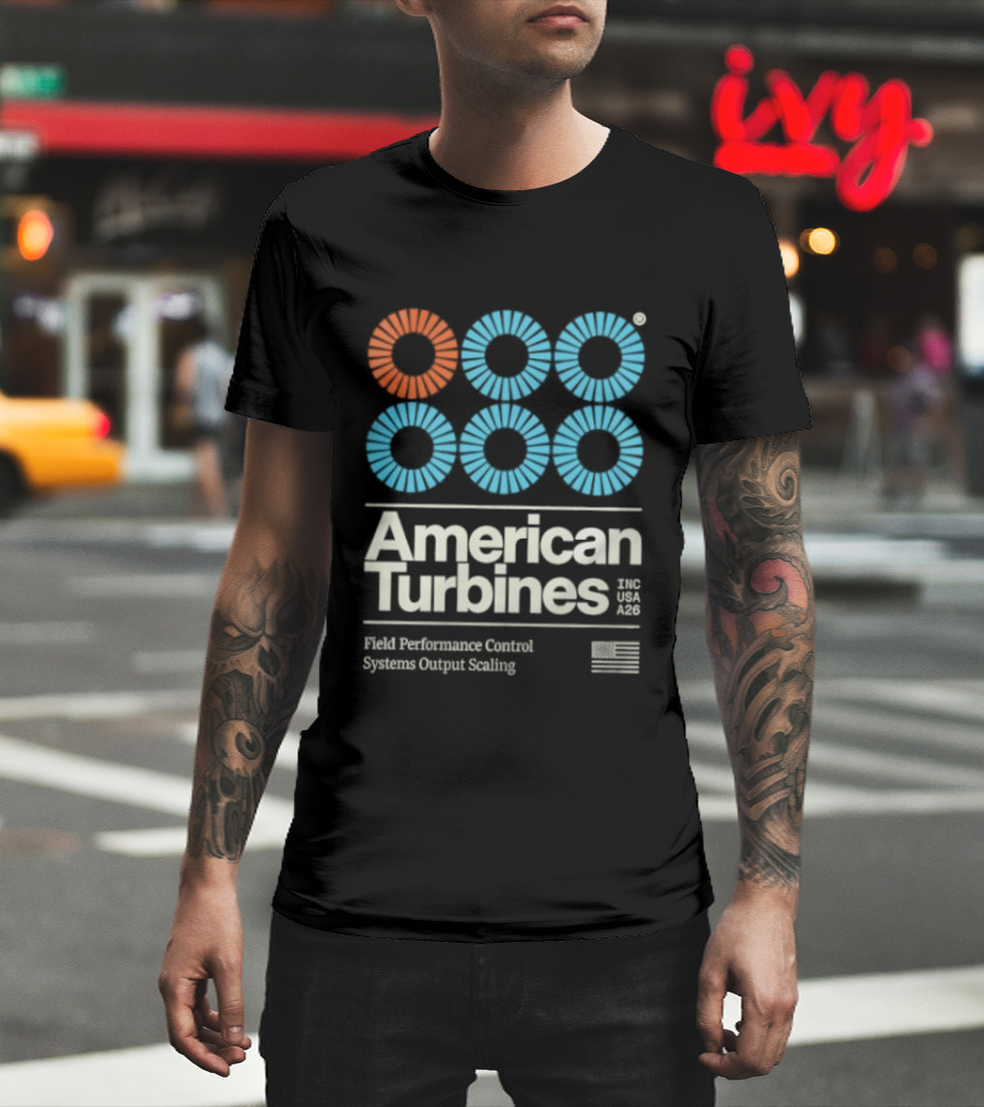 American Turbines Inc USA A26 Field Performance Control Systems Output Scaling T-Shirt