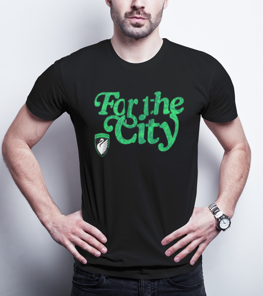 Boston Legacy FC For The City Green Swan T-Shirt