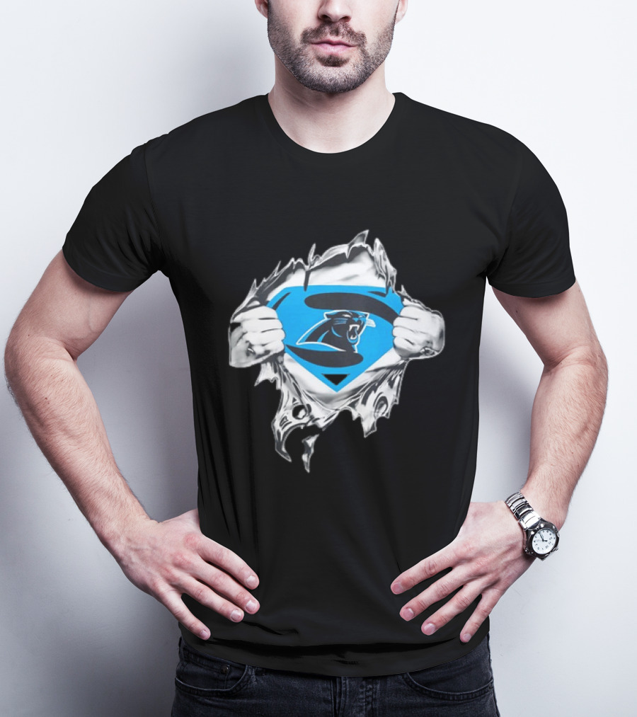 Carolina Panthers Superman Inspired Fan T-Shirt