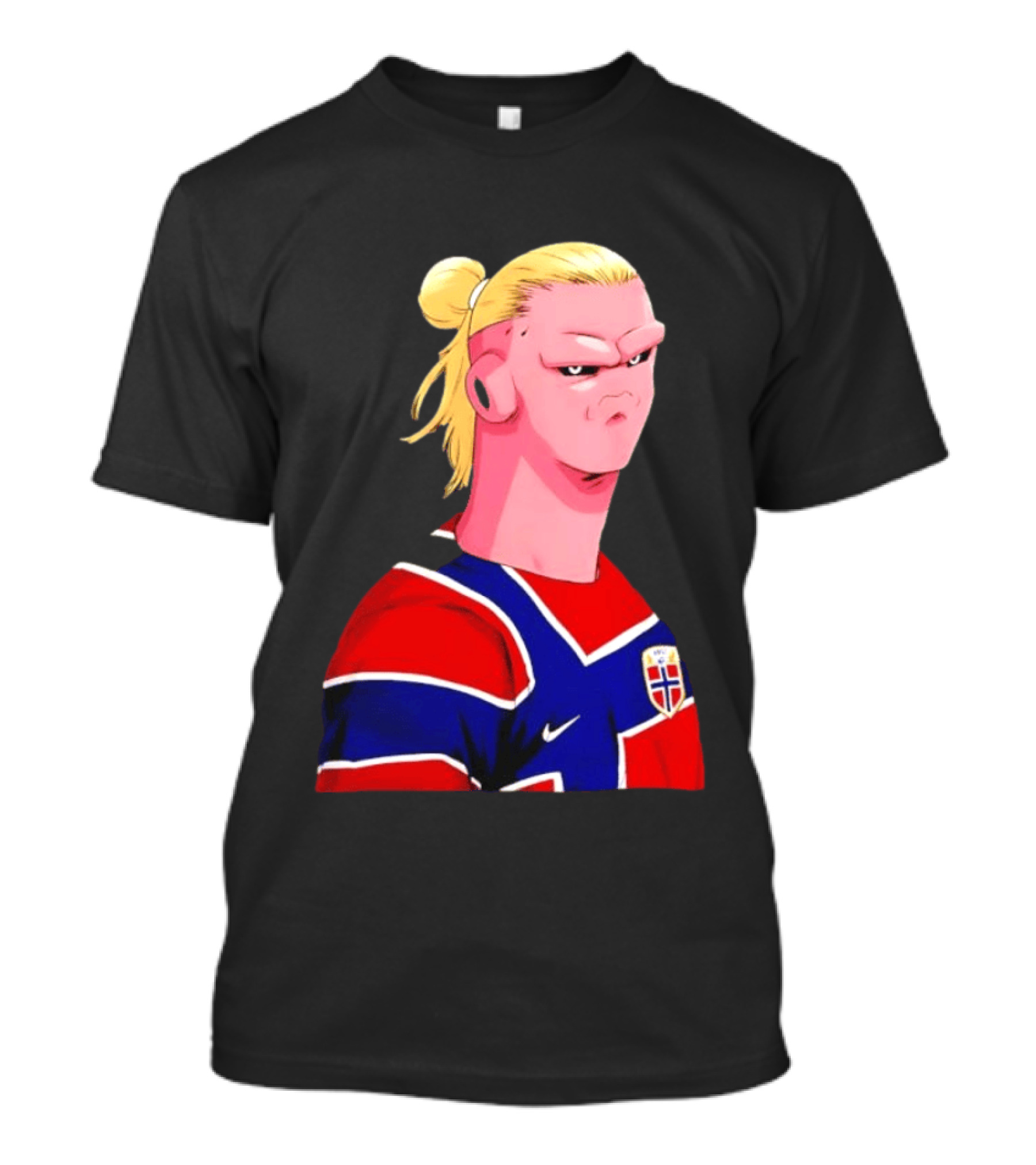 Erling Haaland Cartoon Norway National Football Team Norge T-Shirt