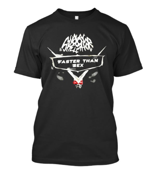 Faster Than Sex Red And White Wings On Creative Impulse T-Shirt