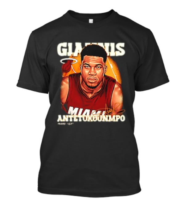 Giannis Antetokounmpo Miami Heat Airbrush T-Shirt