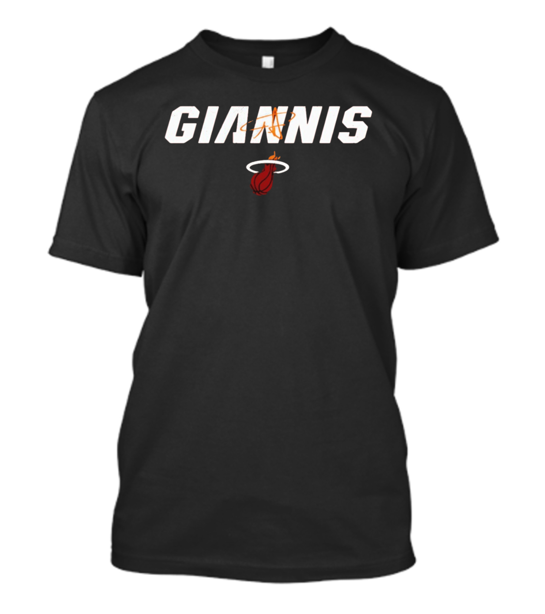 Giannis Antetokounmpo Miami Heat Basketball Team Font T-Shirt